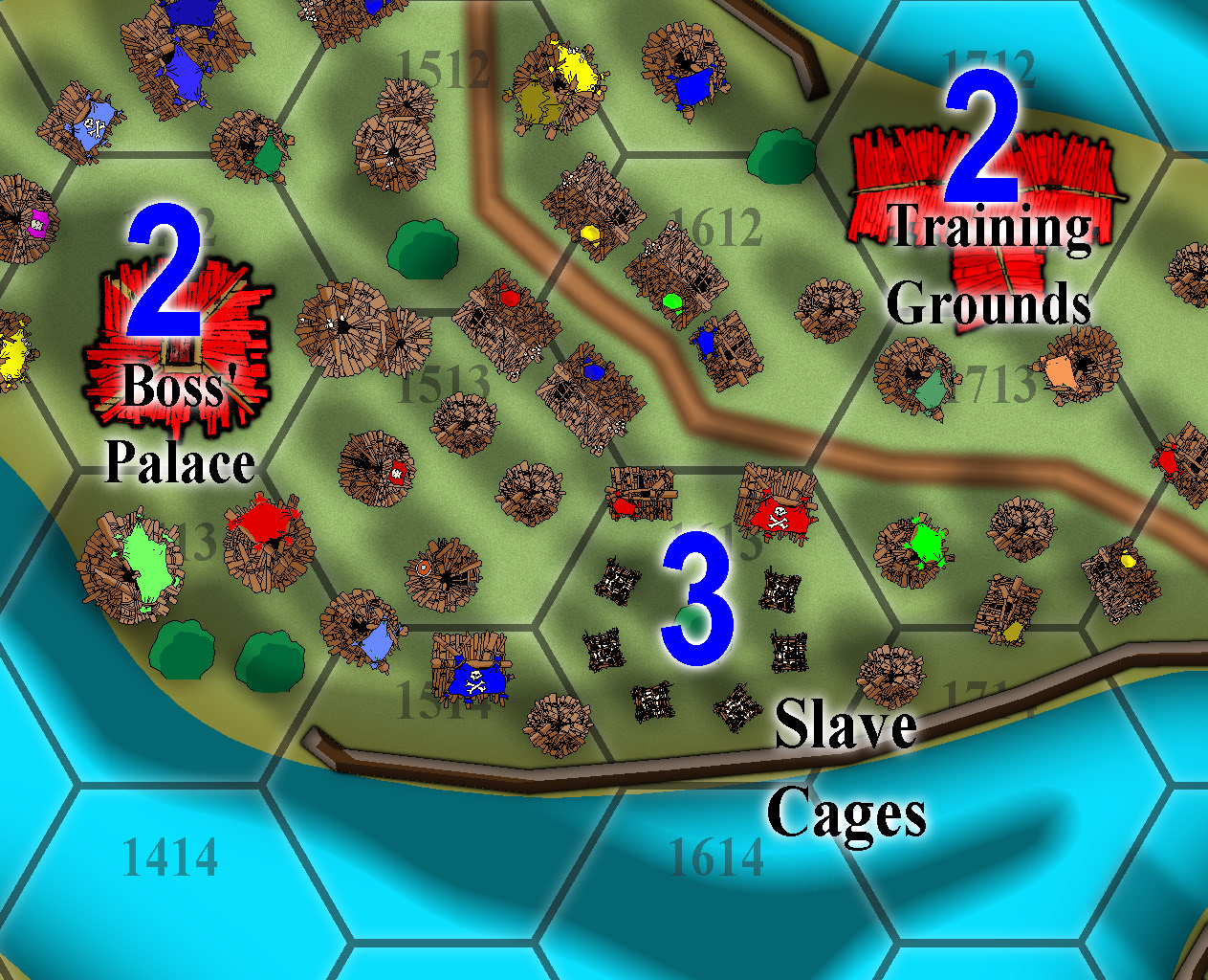 Profantasy's Map-Making Journal » Blog Archive » Mapping Boardgames: Dragon Rage by Flatlined Games